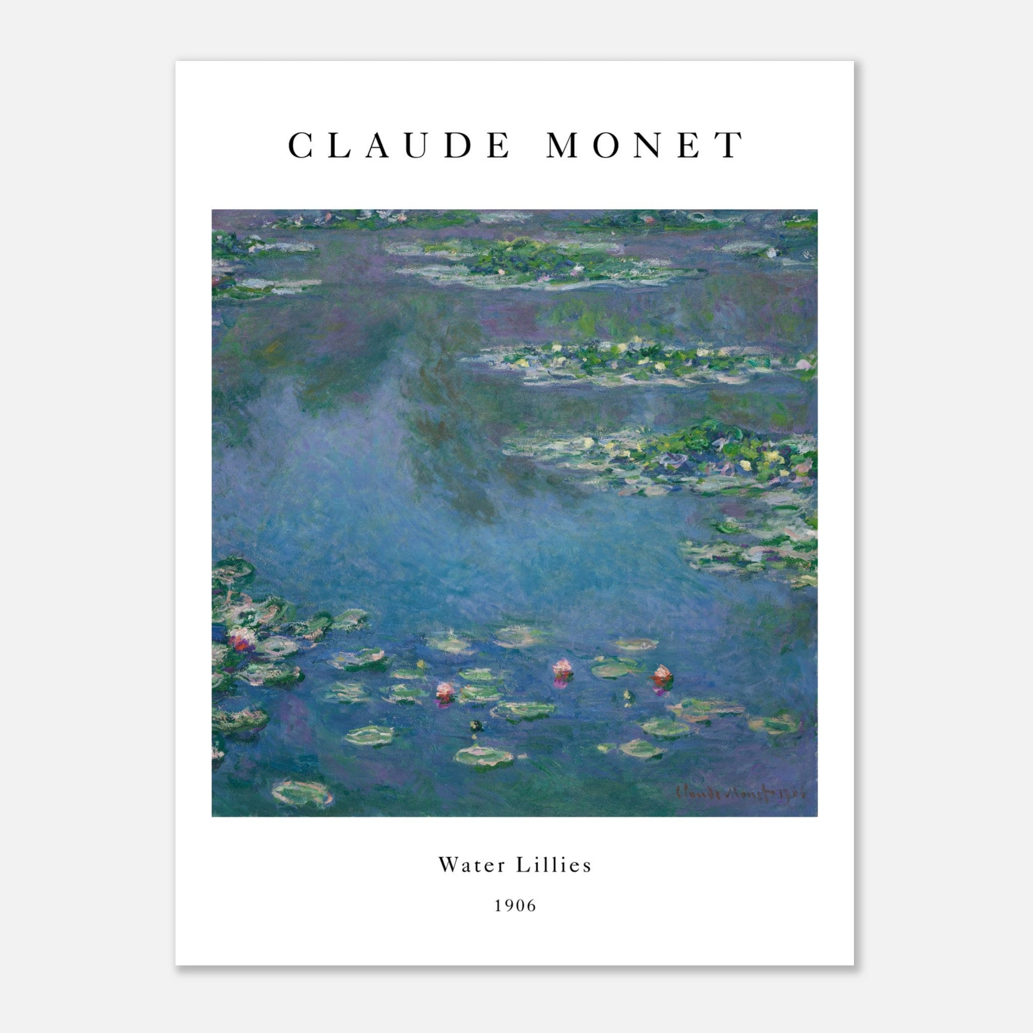 Claude Monet Water Lillies 1906 Poster Famous Art Print - Etsy