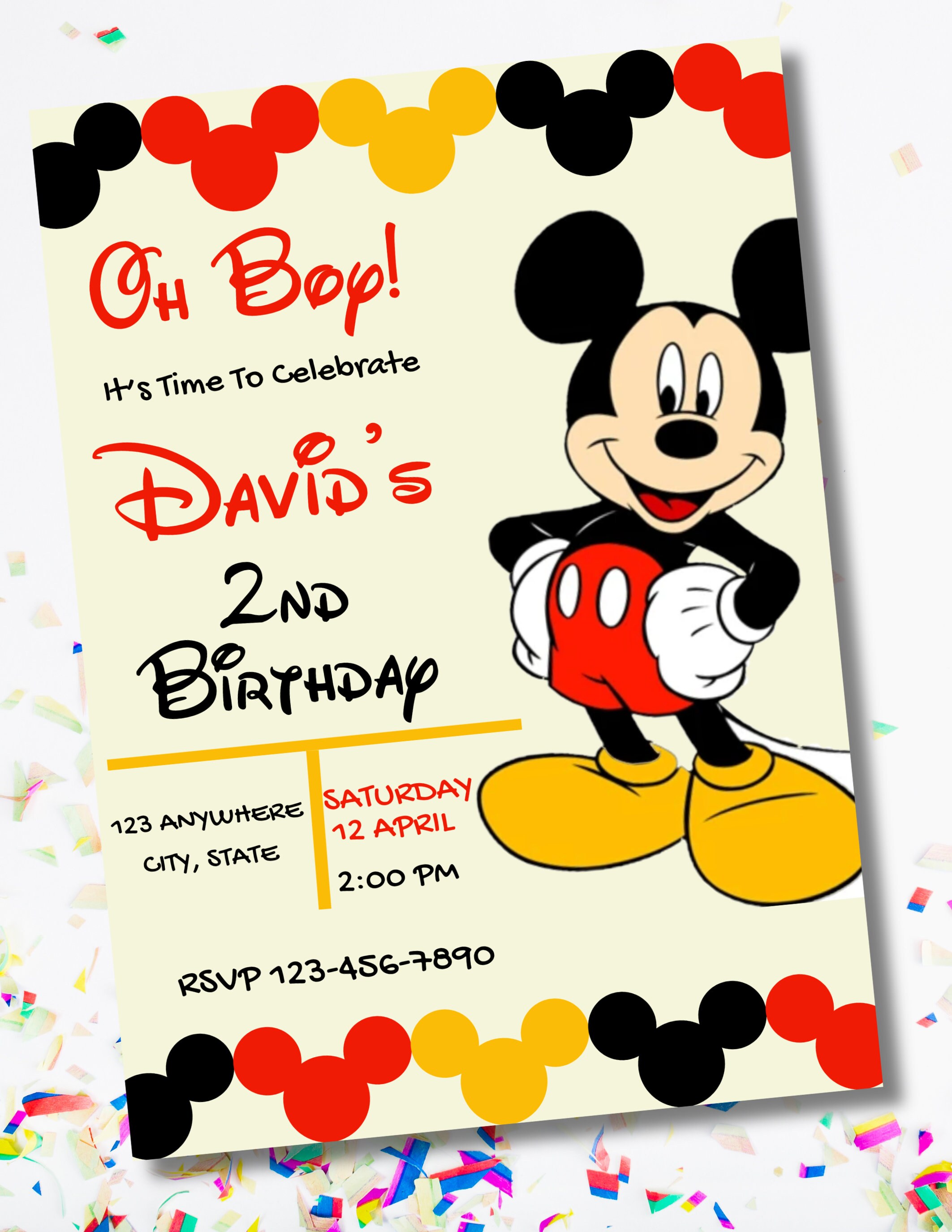 Mickey Mouse Birthday Bundle - Etsy