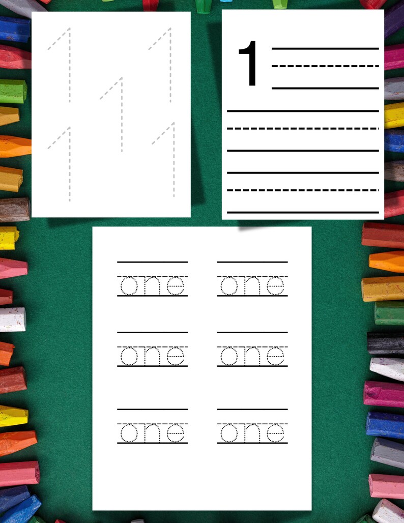 Numbers, Letters, and Shapes Tracing and Coloring Pages - Etsy