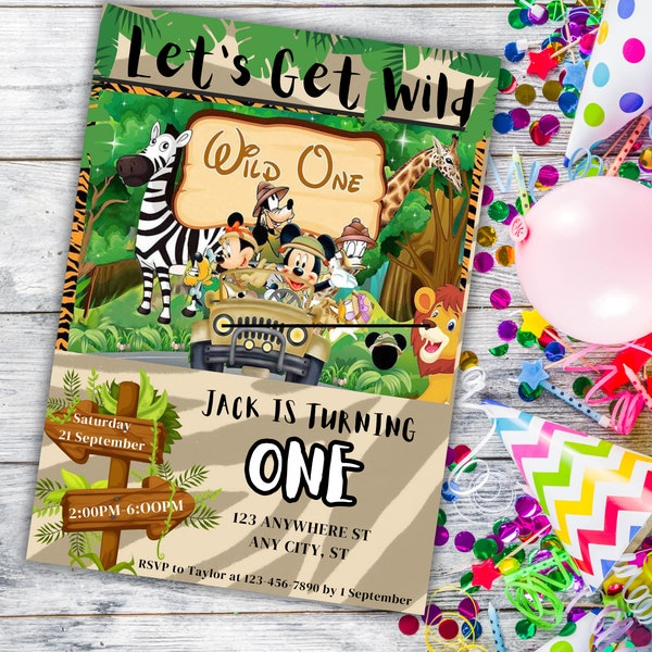 Mickey Wild One Birthday - Etsy