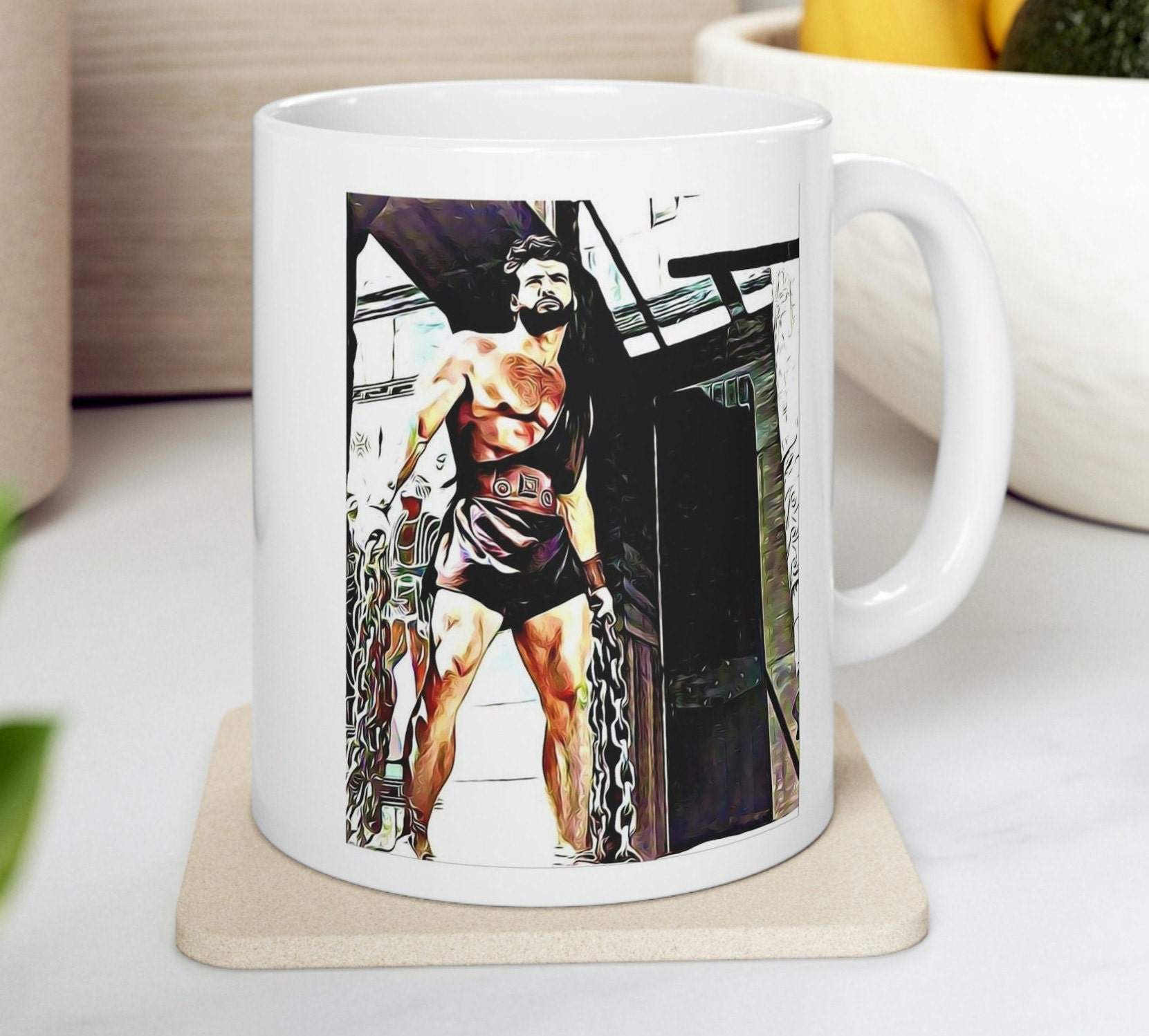 Hercules Coffee Mug, Bodybuilder, 50's Male Physique Pictorial, Movie ...