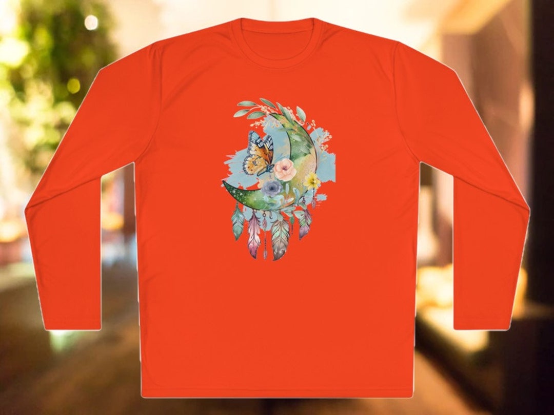 Ab-celestial Moon Flower Long Sleeve Tshirt - Etsy