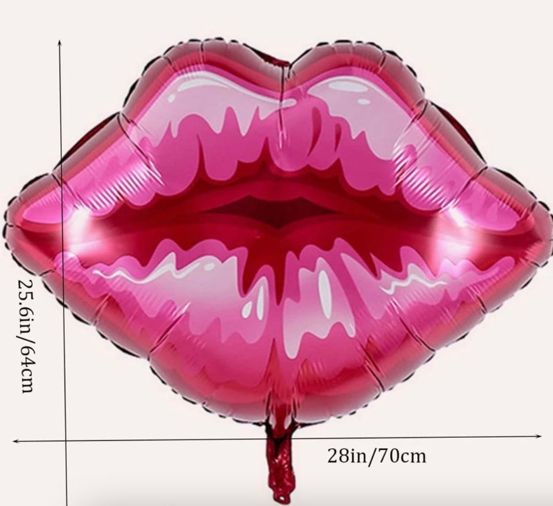 Lips Balloons - Etsy