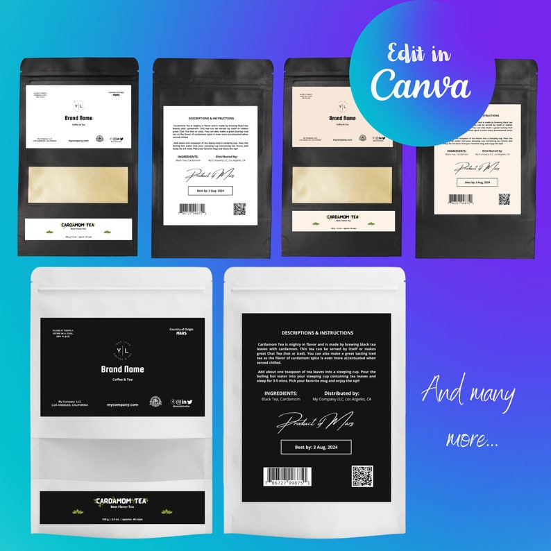 Create Professional Packaging for Your Products With Our Customizable ...