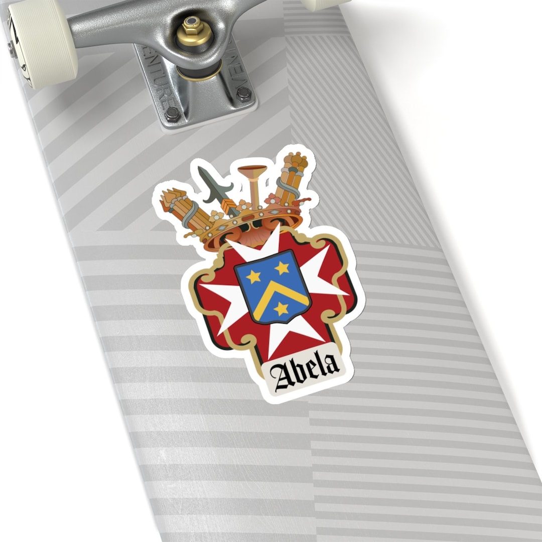 ABELA Maltese Surname Family Crest Sticker - Etsy