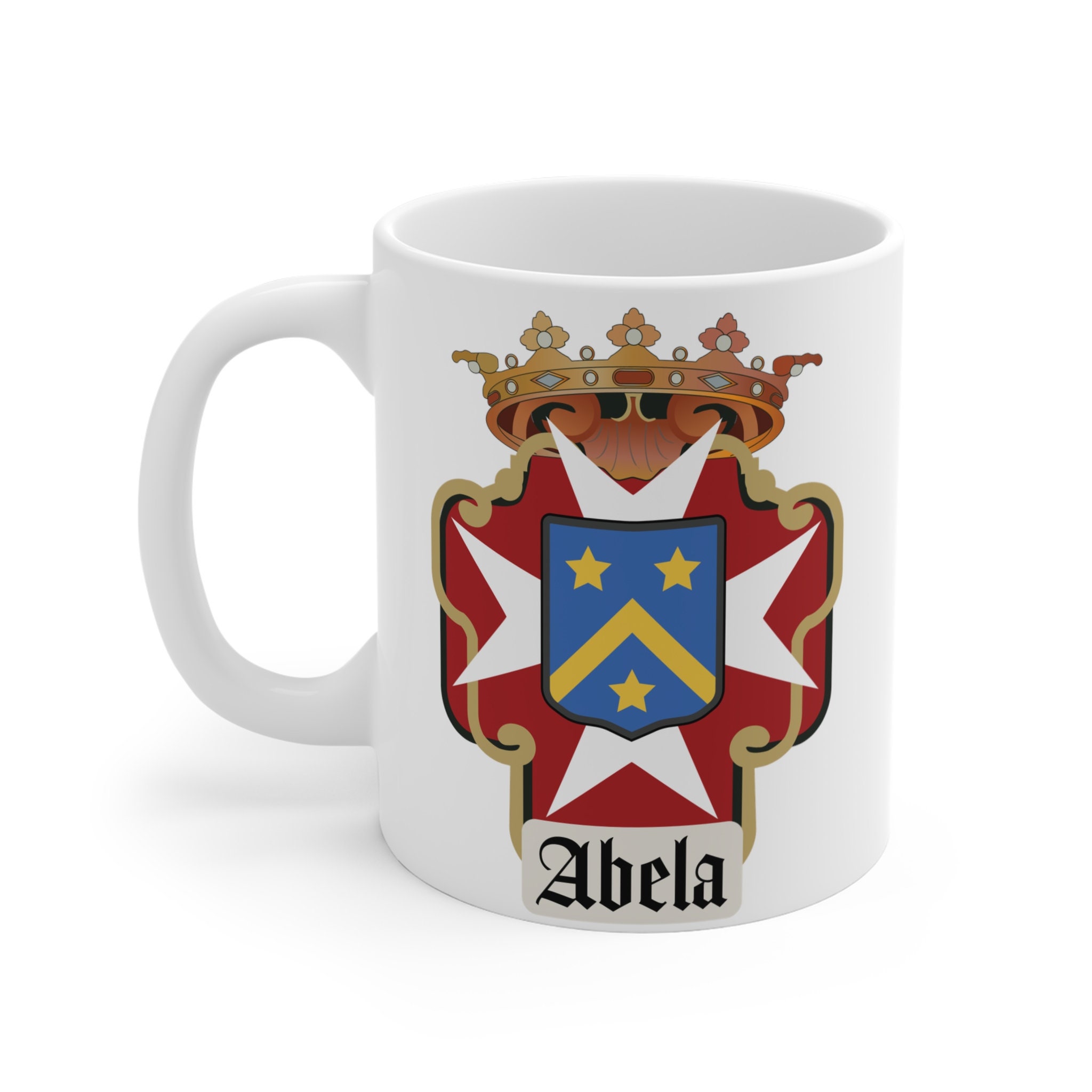 ABELA Maltese Family Crest Ceramic Mug, 11oz - Etsy