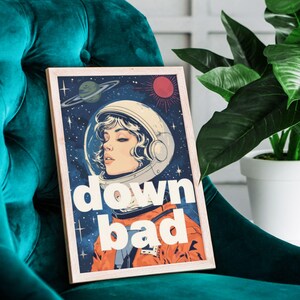 Down Bad Vintage Print Ttpd Print the Tortured Poets Down Bad Crying at ...
