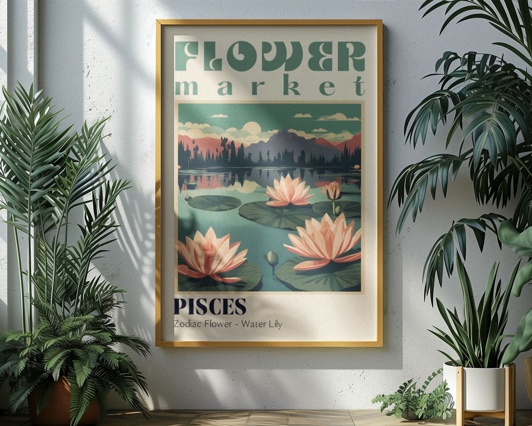 Pisces Poster Pisces Wall Art Pisces Pisces Gift for Pisces Zodiac ...