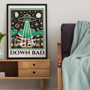Down Bad Poster Ttpd Down Bad Print Ttpd Wall Art the Tortured Poets ...