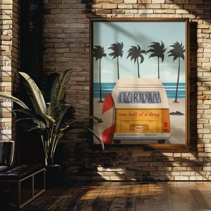 Florida Ttpd Poster Vintage Travel Print Retro Travel Poster Florida ...