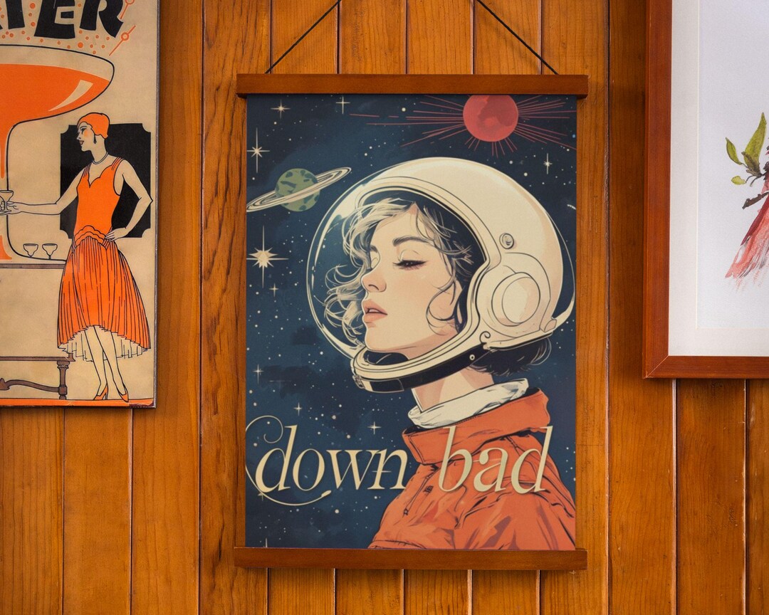 Down Bad Print Space Cowgirl Print for A Moment I Knew Cosmic Love ...
