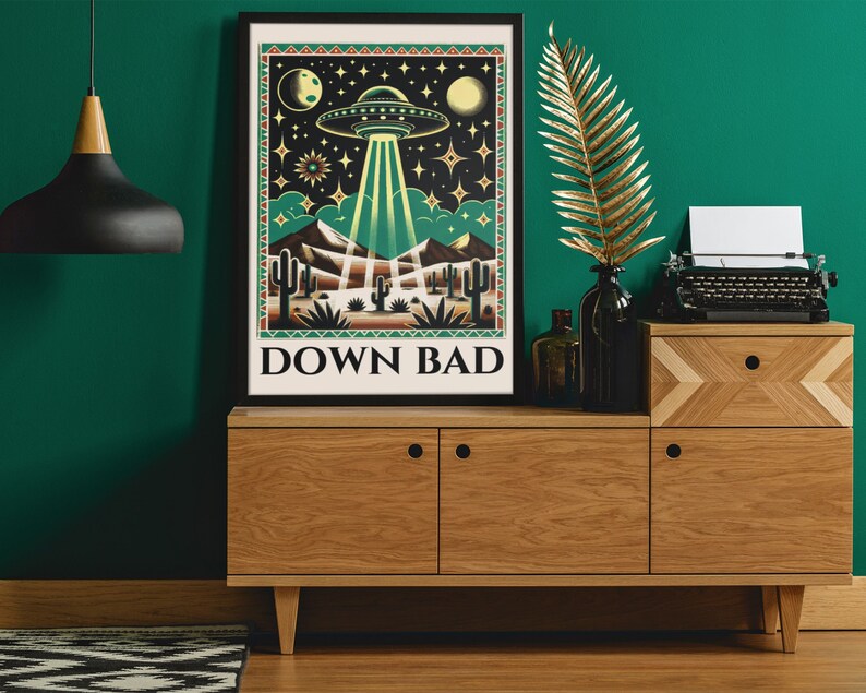 Down Bad Poster Ttpd Down Bad Print Ttpd Wall Art the Tortured Poets ...