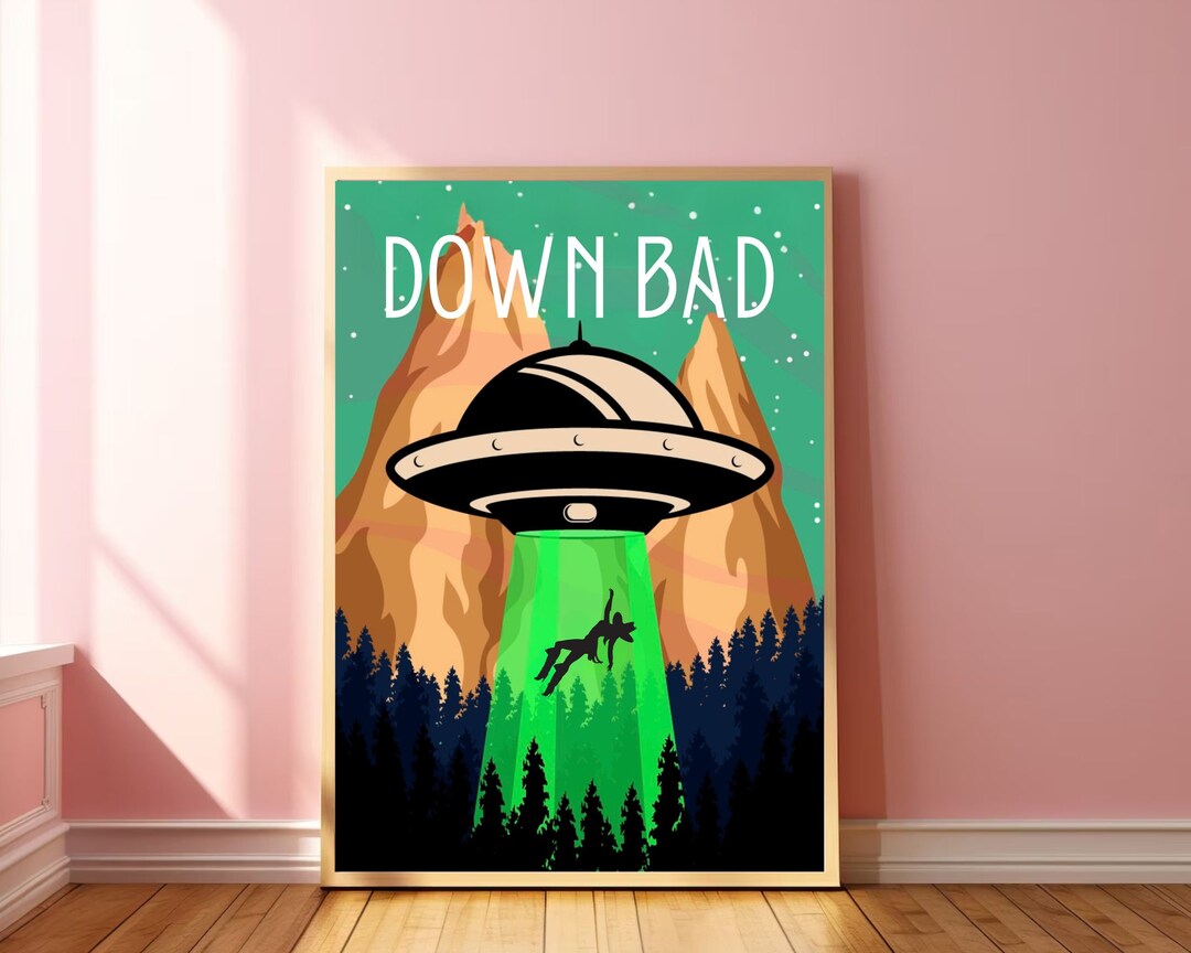 Ttpd Down Bad Ttpd Wandkunst Trendige Wandkunst Cowgirl Ästhetische ...