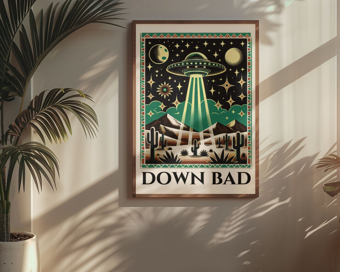 Down Bad Poster Ttpd Down Bad Print Ttpd Wall Art the Tortured Poets ...