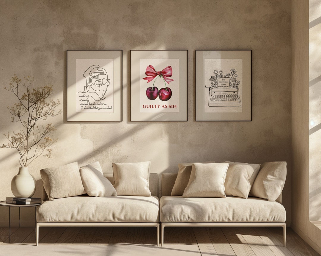 Set of 3 Bundle the Tortured Poets Department Poster Ttpd Printable ...