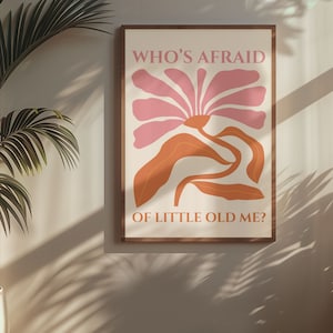 Who's Afraid of Little Old Me Poster the Tortured Poets Department Wall ...
