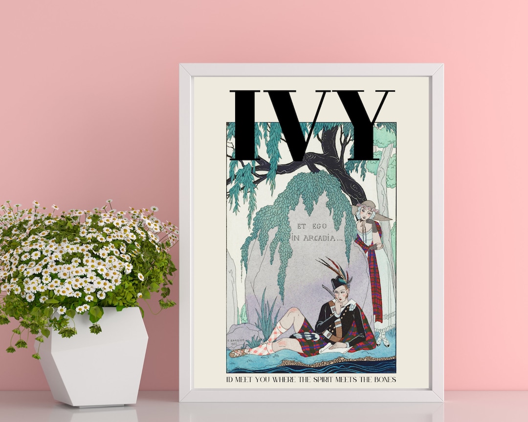 Ivy Poster TS Song Lyrics Wall Art 1920s Vintage Fashion - Etsy