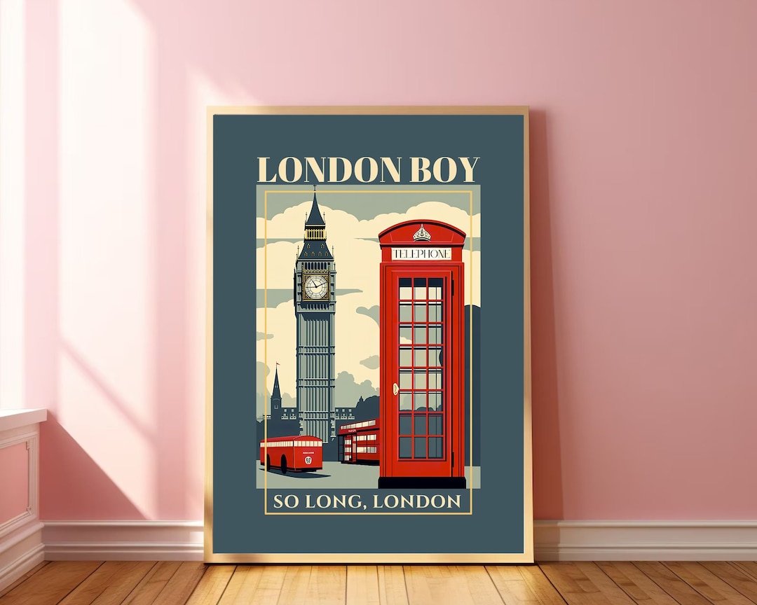 So Long London Boy Poster Ttpd Poster so Long London Poster Retro ...