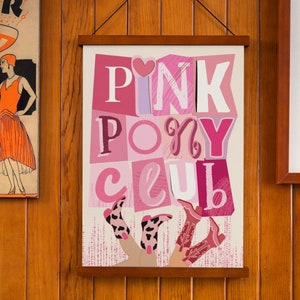 Pink Pony Club Print Magazine Letters Art Midwest Princess Art ...