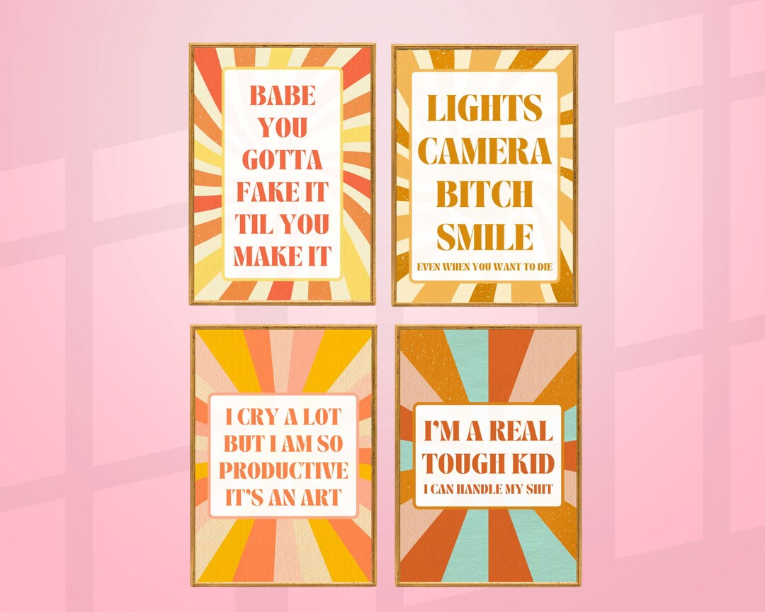 Set of 4 Poster Bundle Ttpd Bundle I Can Do It With A Broken Heart ...