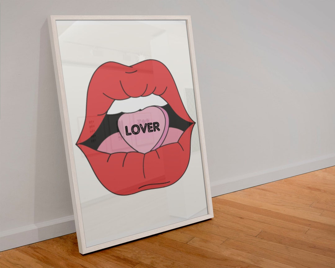Lover Poster Y2k Room Decor 70s Style Poster Maximalist Gallery Preppy ...