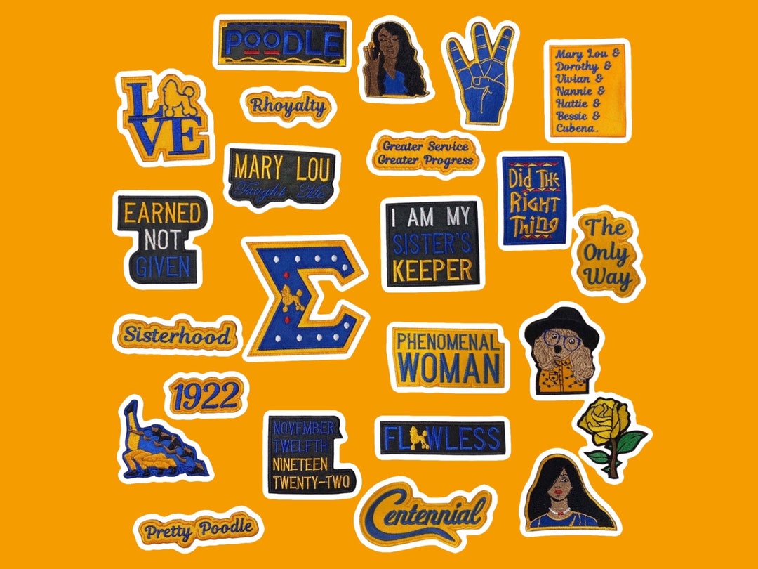 Sgrho 25 Patch BUNDLE, Poodle, 1922, Rubies, Embroidered Patch, Iron-on, Sew-on, Paraphernalia ...