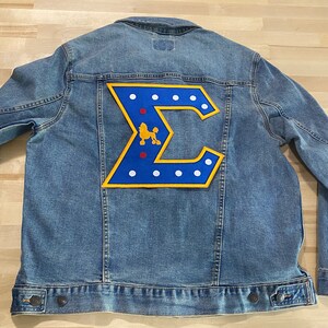 Sgrho Sigma Patch, Poodle, Pearls, Rubies, Embroidered Patch, Iron-on ...