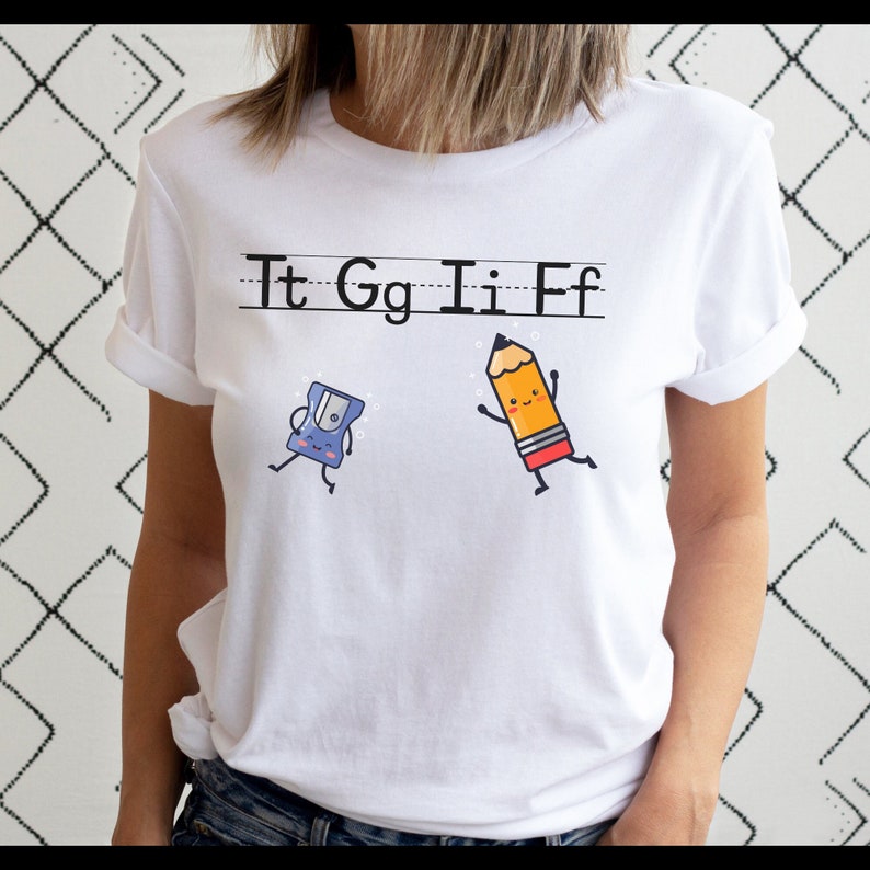 TGIF Teacher Shirt Friday Alphabet Teacher Tee Friyay Letter - Etsy