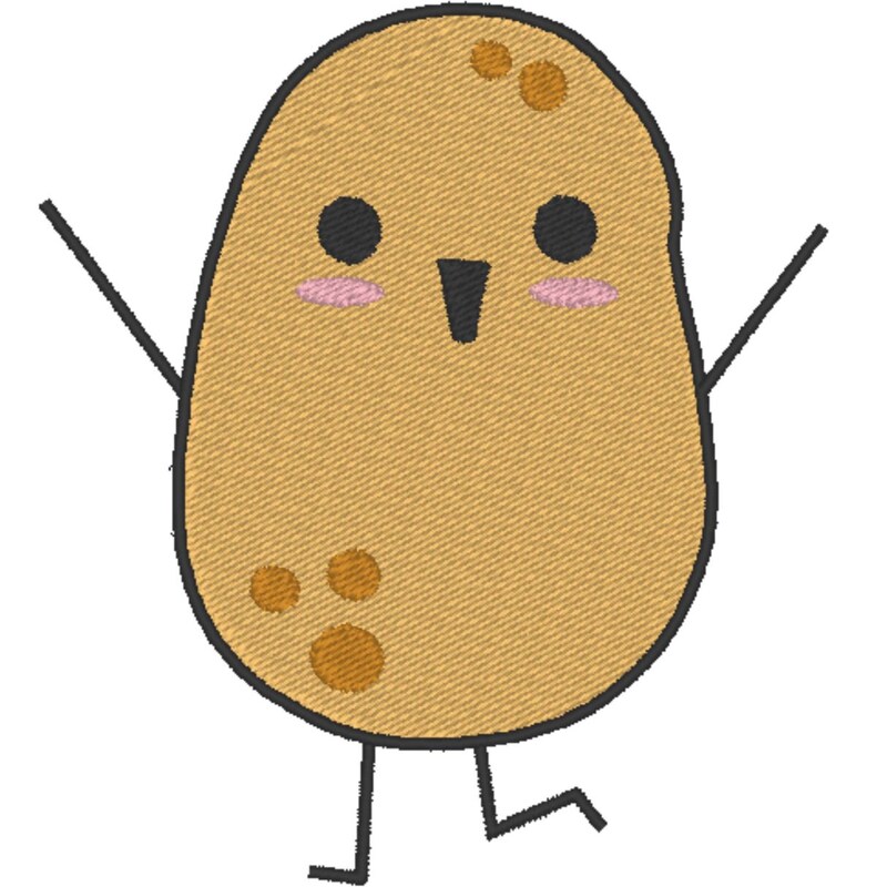 Beach Potato Embroidery Patterns - Etsy