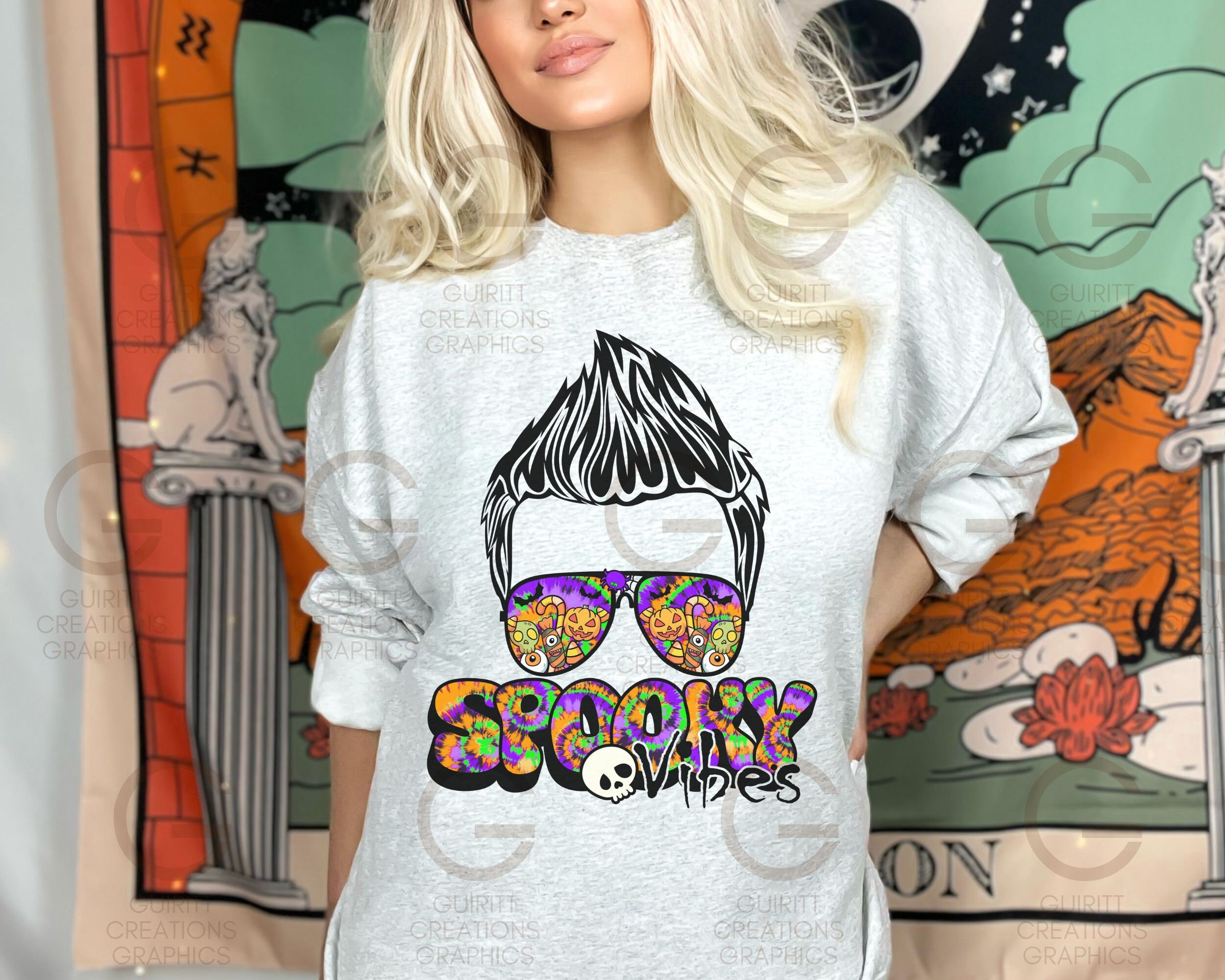 Spooky Vibes PNG Halloween Sublimation File Spooky Vibes - Etsy