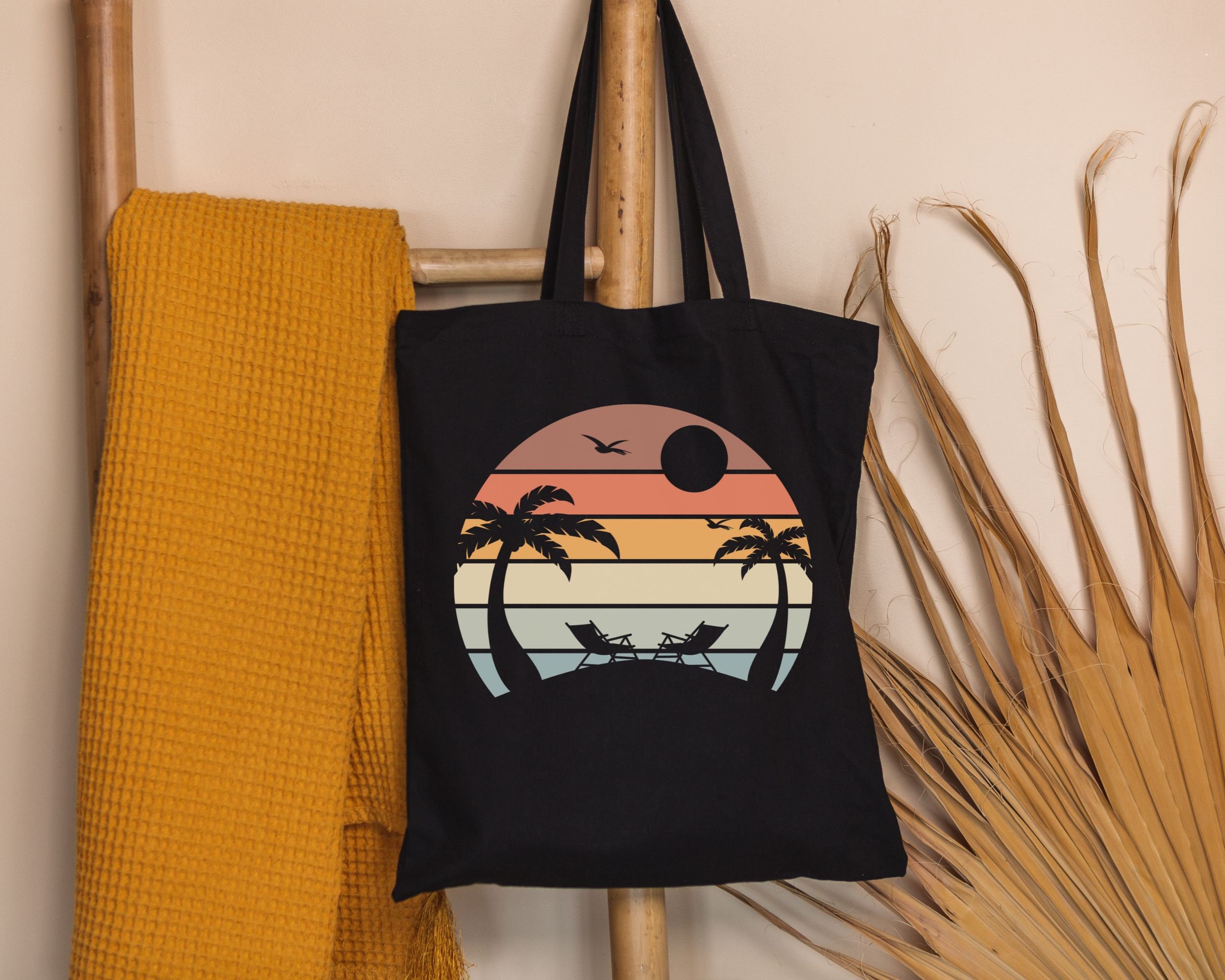 Vintage Beach Sunset Png and Svg Palms on the Beach Sunset Retro Sunset ...