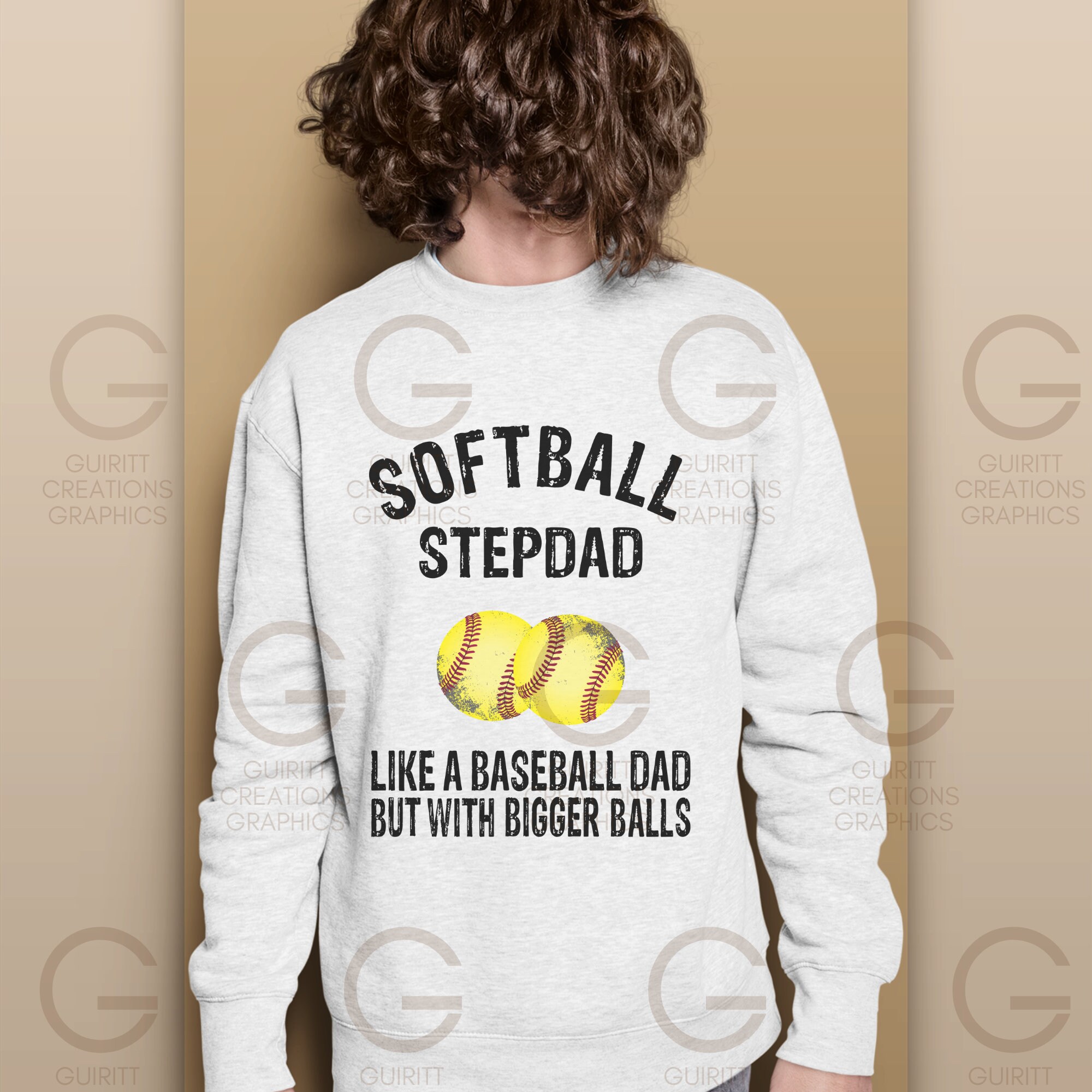 Softball Stepdad Like Baseball Dad but With Bigger Balls Png - Etsy