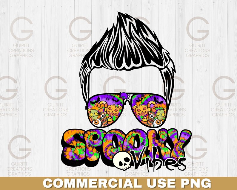 Spooky Vibes PNG Halloween Sublimation File Spooky Vibes - Etsy