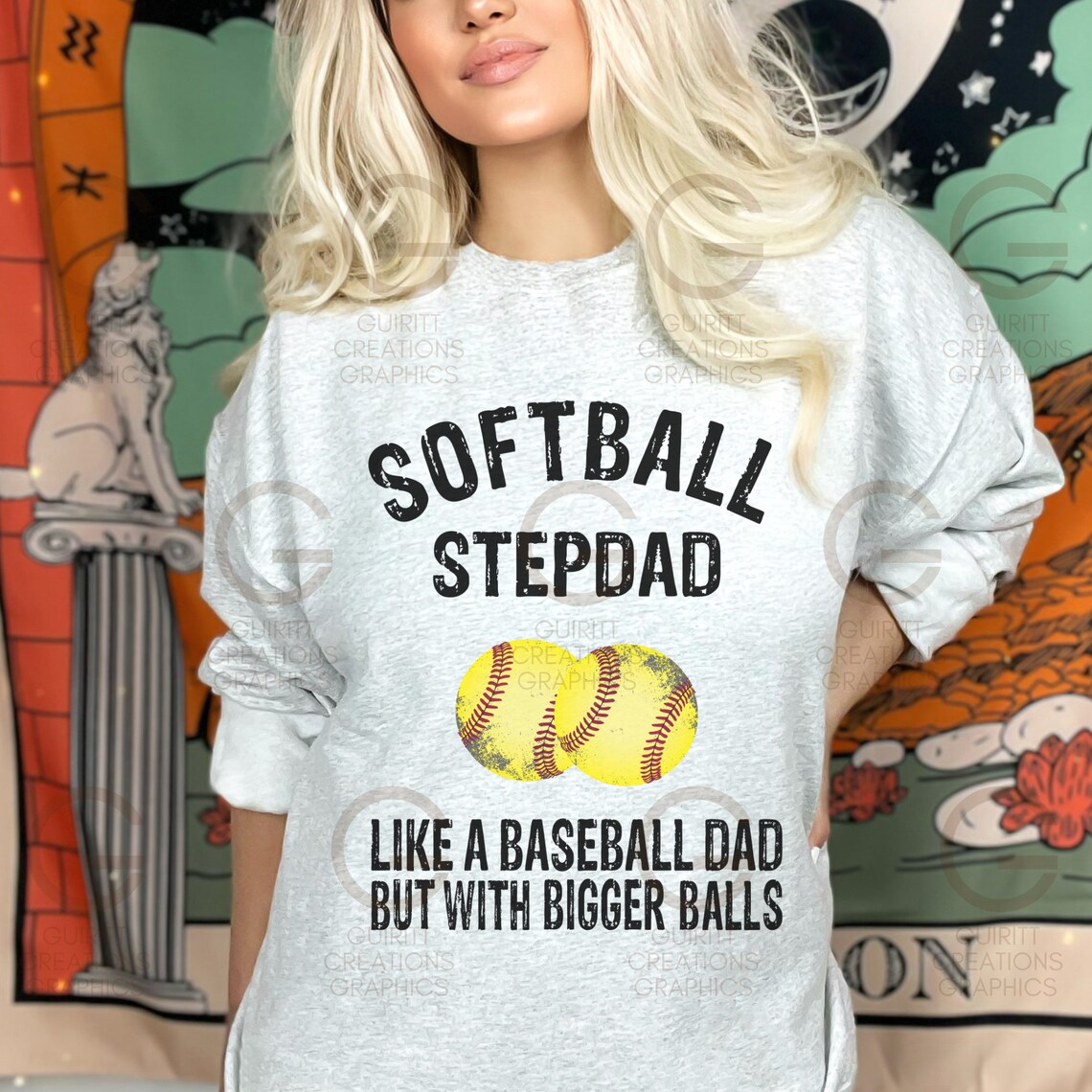 Softball Stepdad Like Baseball Dad but With Bigger Balls Png - Etsy