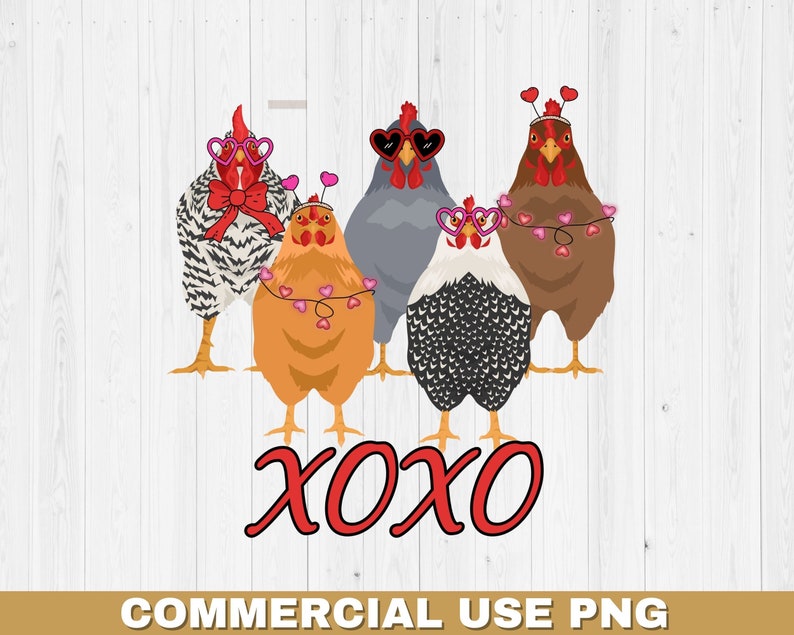 Chicken Lovers Valentines Day Png, Farm Life Sublimation File, Cute ...
