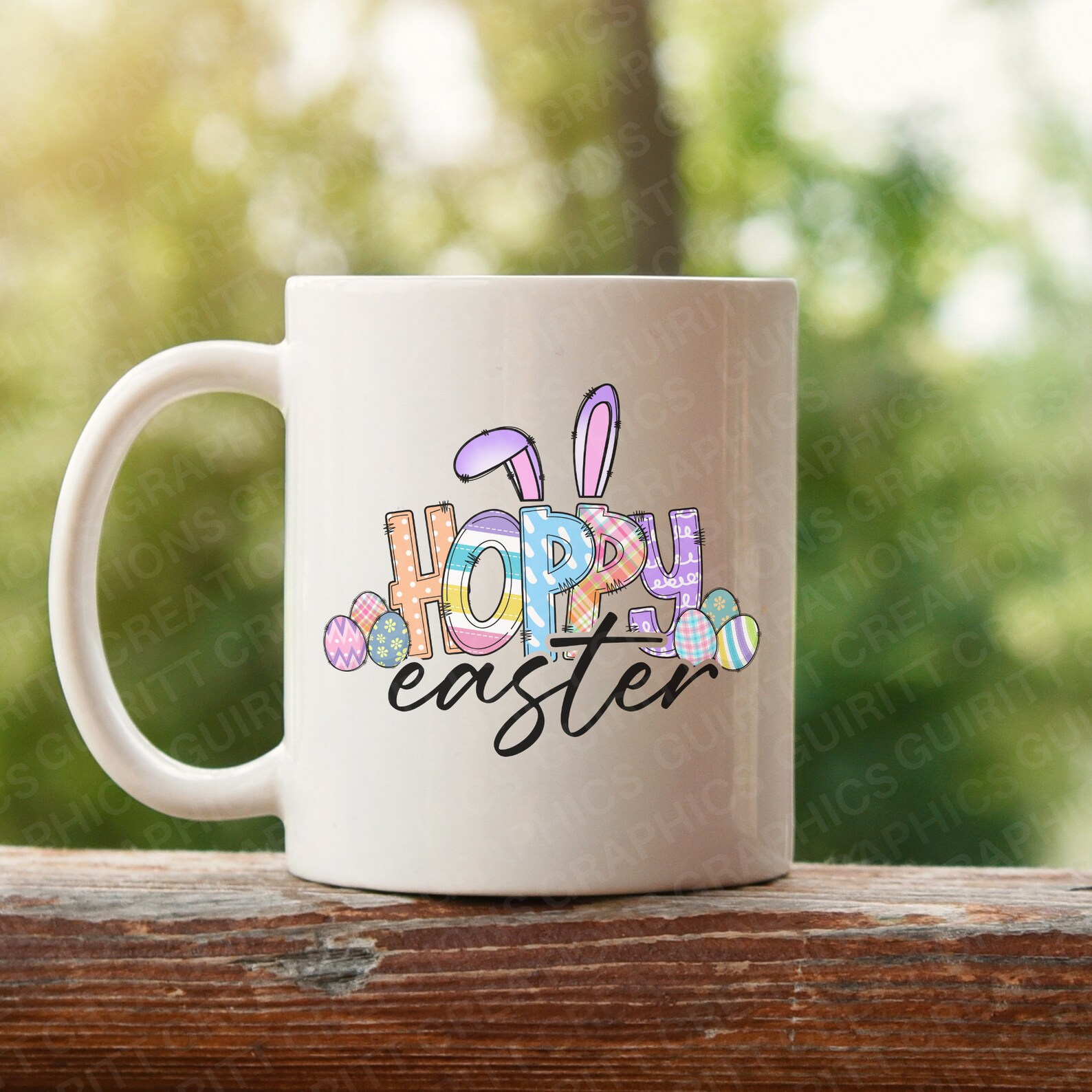 Hoppy Easter PNG Easter Sublimation File Trendy Easter Sublimation File ...
