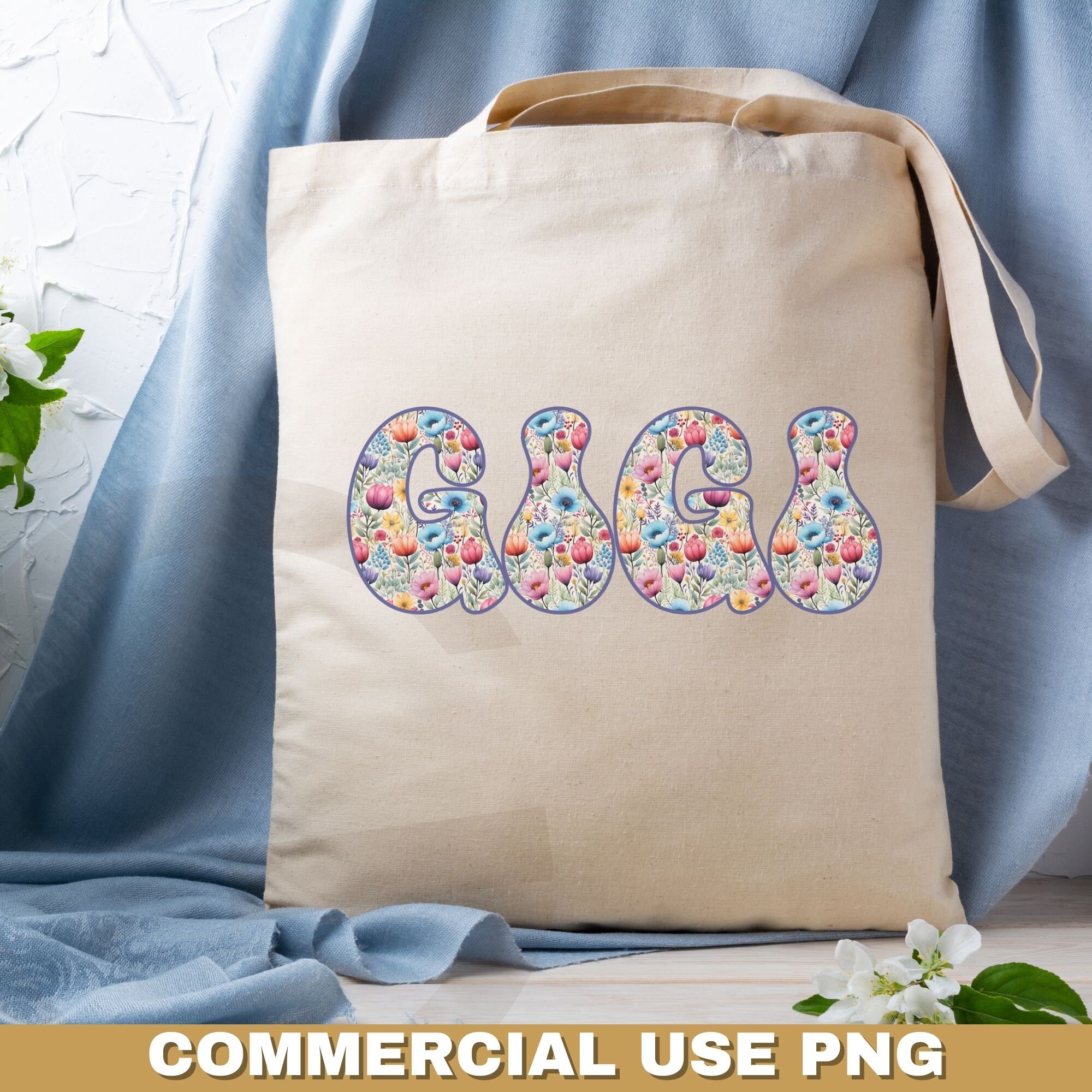 Floral Gigi Sublimation Png Instant Download File, Floral Mom Words ...