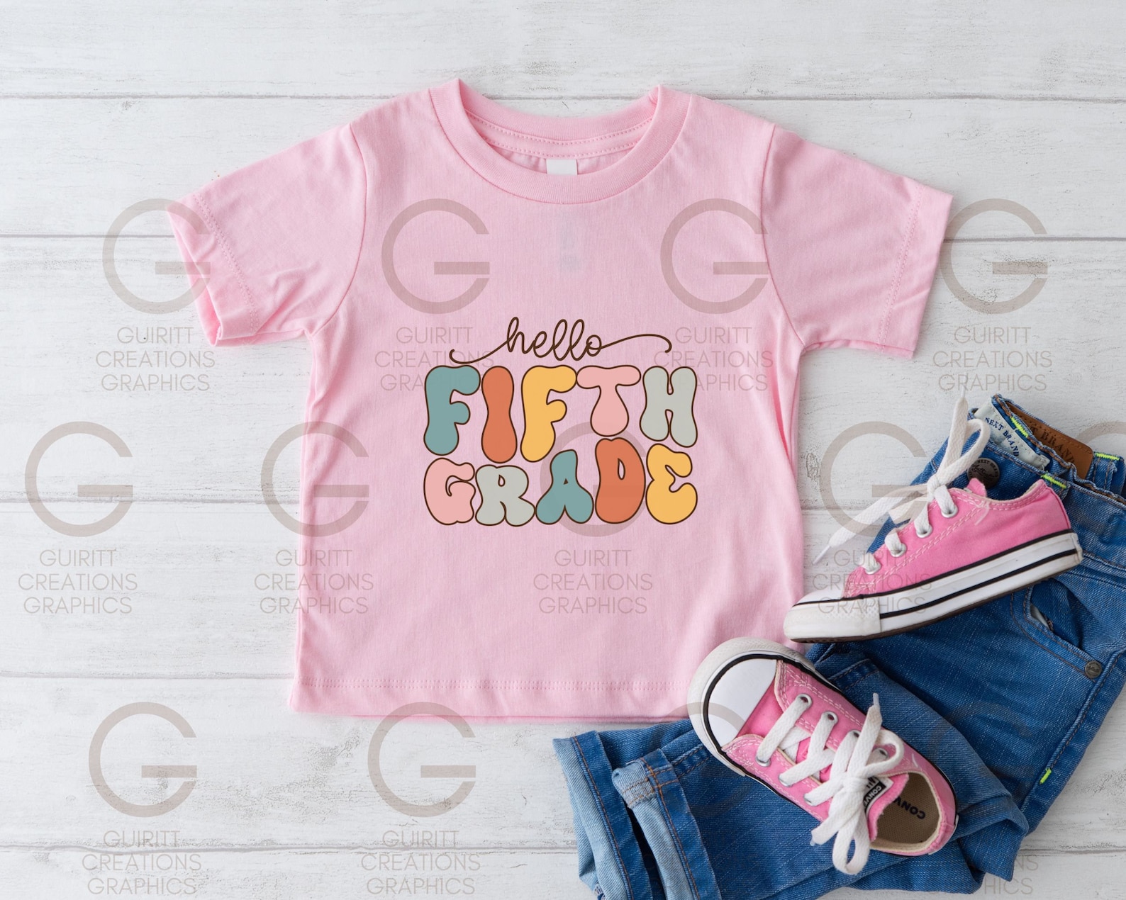 Hello Fifth Grade Vintage Back to School Groovy Png, Retro First Day of ...