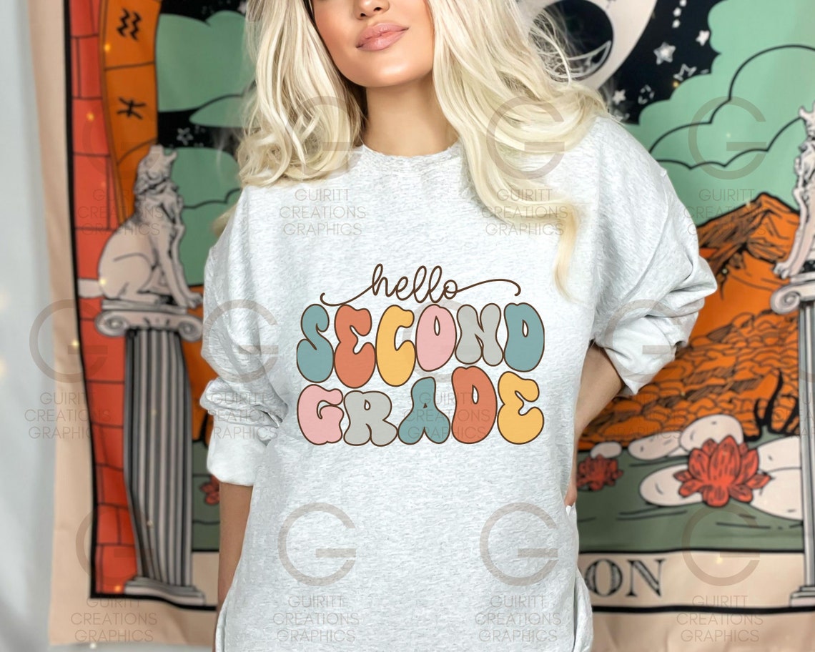 Back to School Groovy Bundle, First Day of School Clipart, Retro First ...