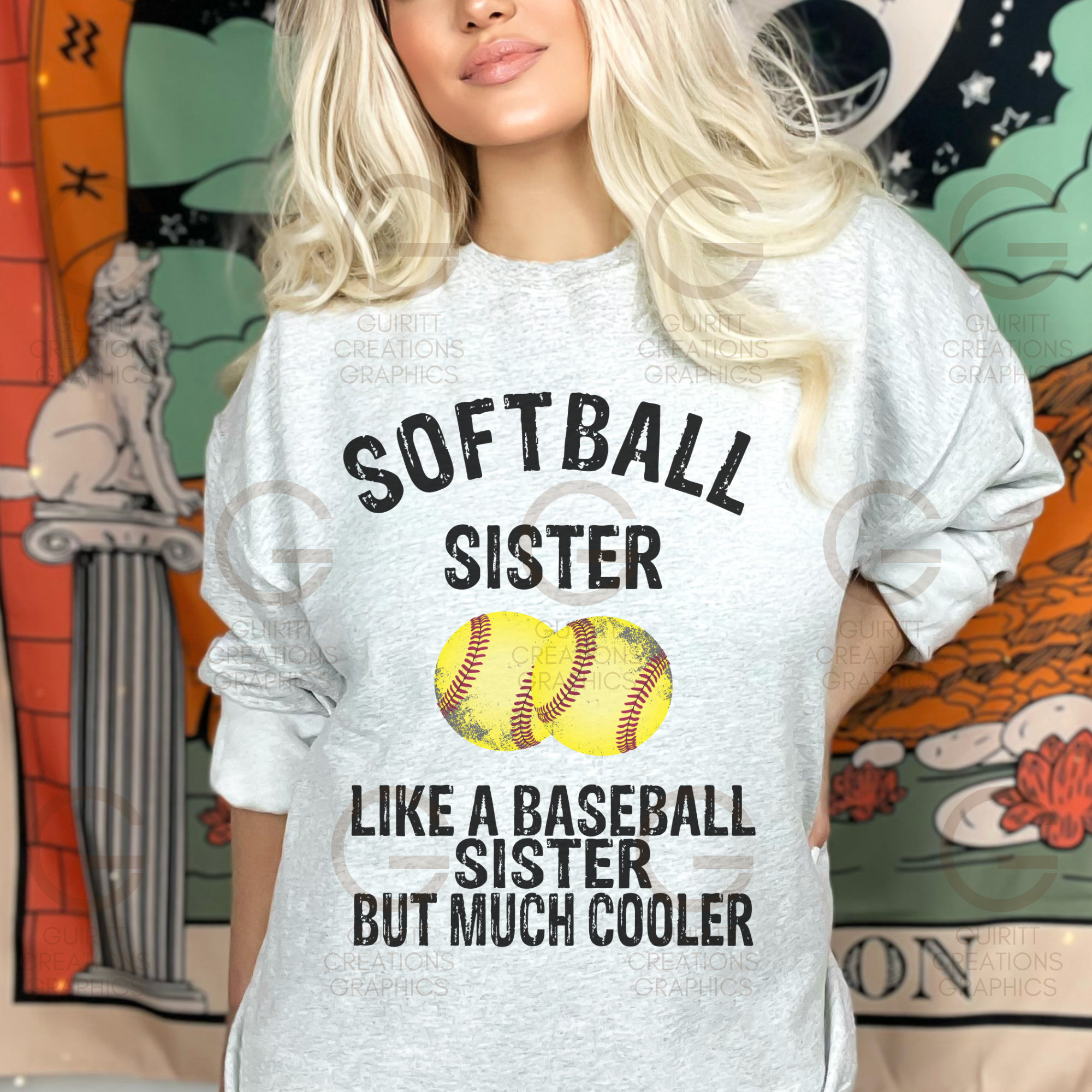 Softball Sister Png, Sports Png, Fun Softball Sis Sublimation Files ...