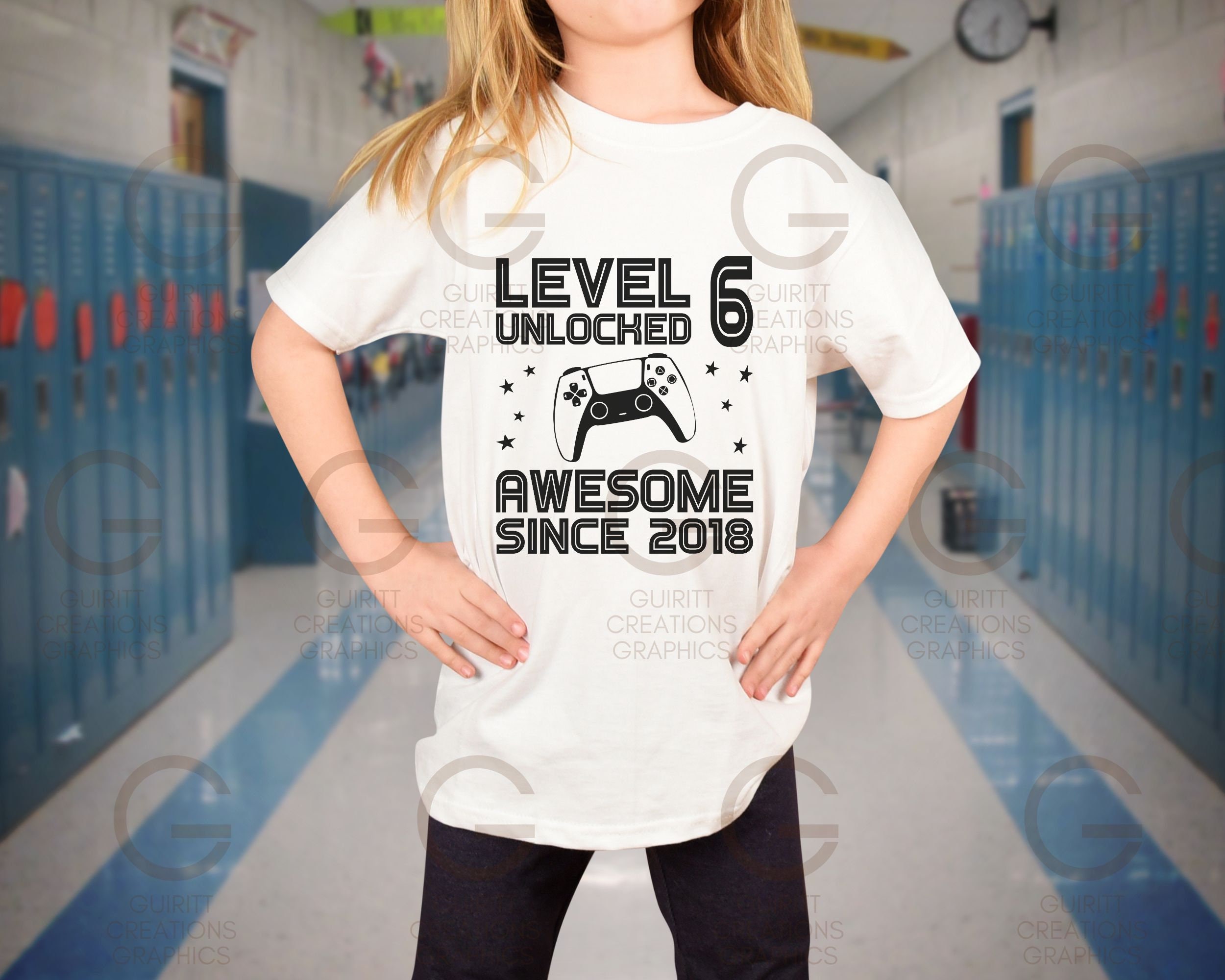 Level 6 Unlocked Awesome Since 2018 Png, Birthday Boy Svg, Gamer ...