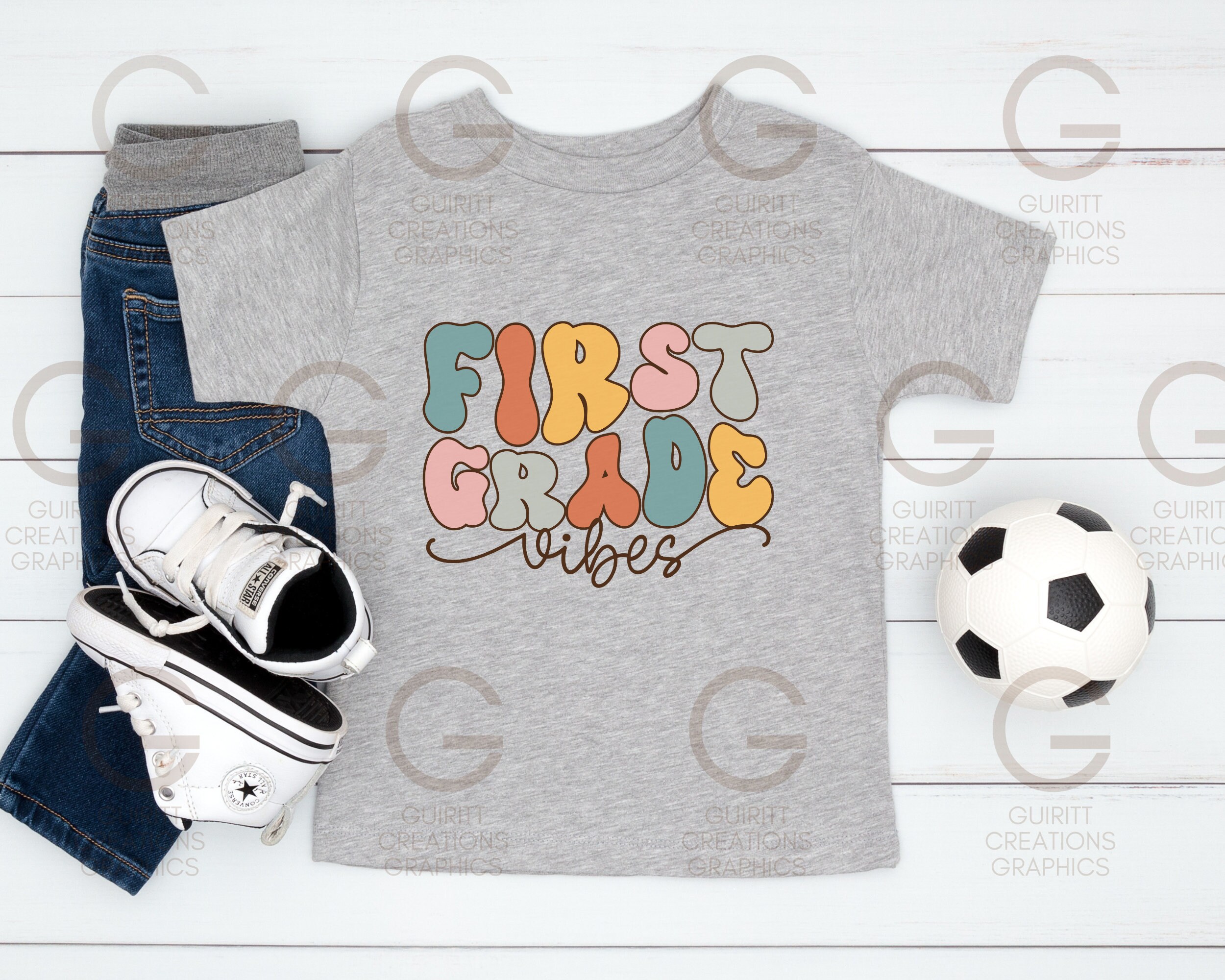 Back to School Vibes Groovy Bundle, Retro First Day of School ...
