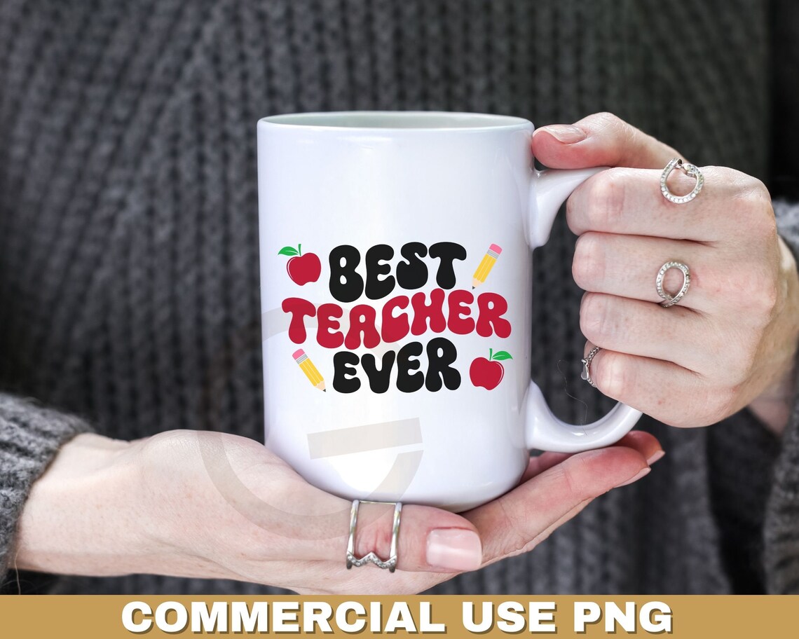 Best Teacher Ever Svg Png and Eps, Teacher Appreciation Svg, Teach Love ...