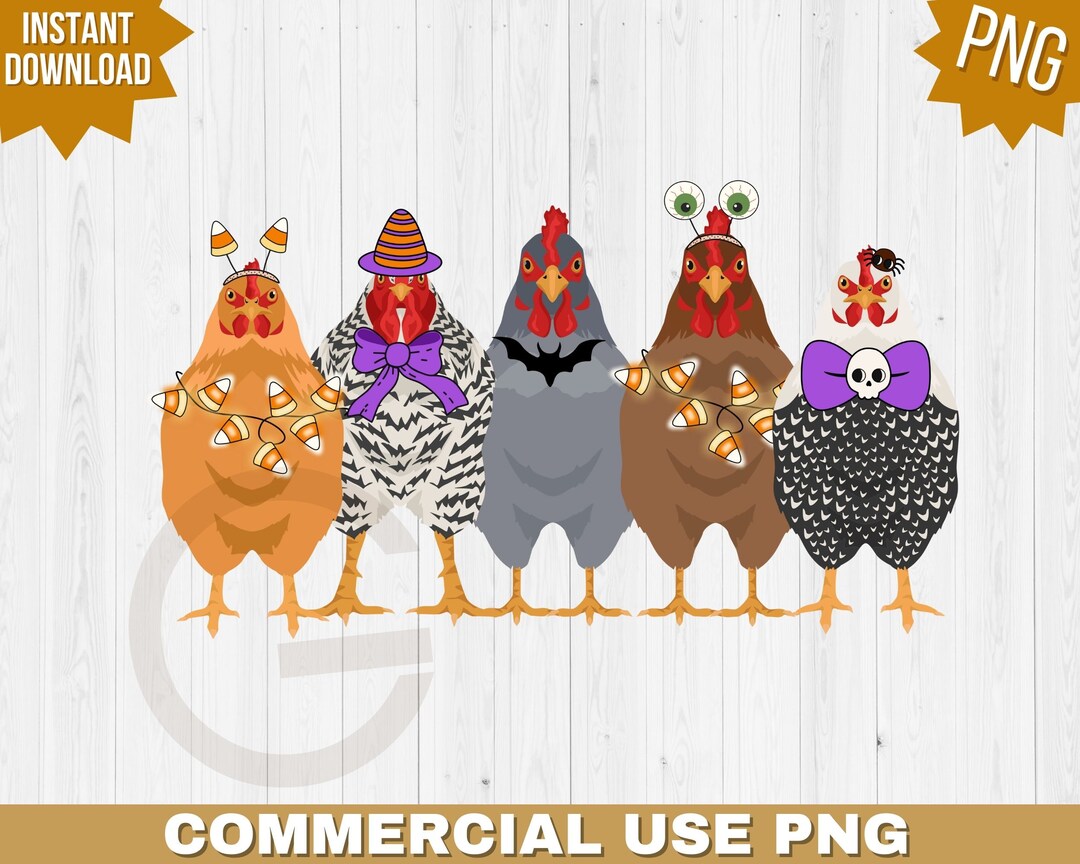 Halloween Chickens Png, Farm Life Sublimation File,spooky Season ...