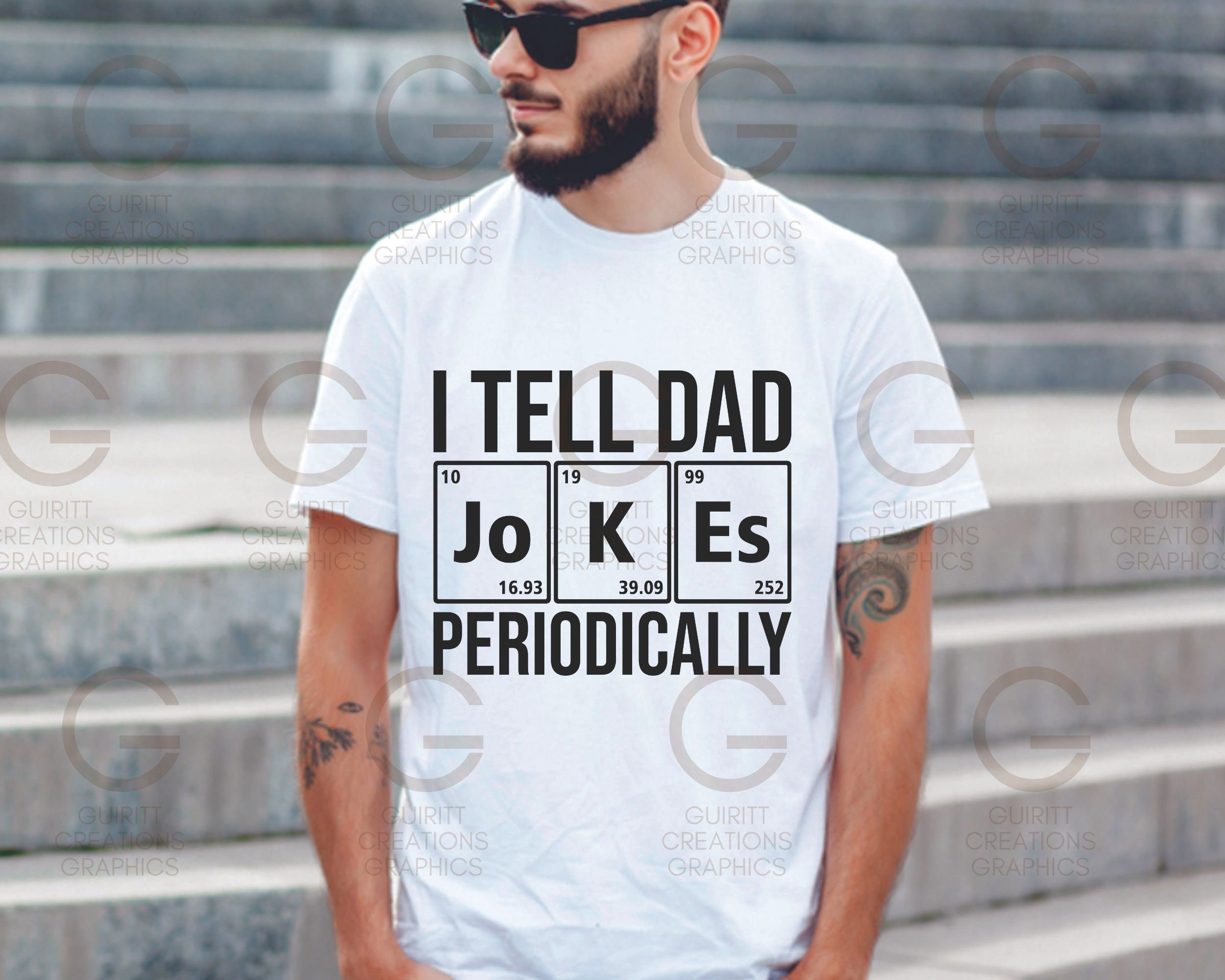 I Tell Dad Jokes Periodically PNG & SVG Instant Download, Fathers Day ...