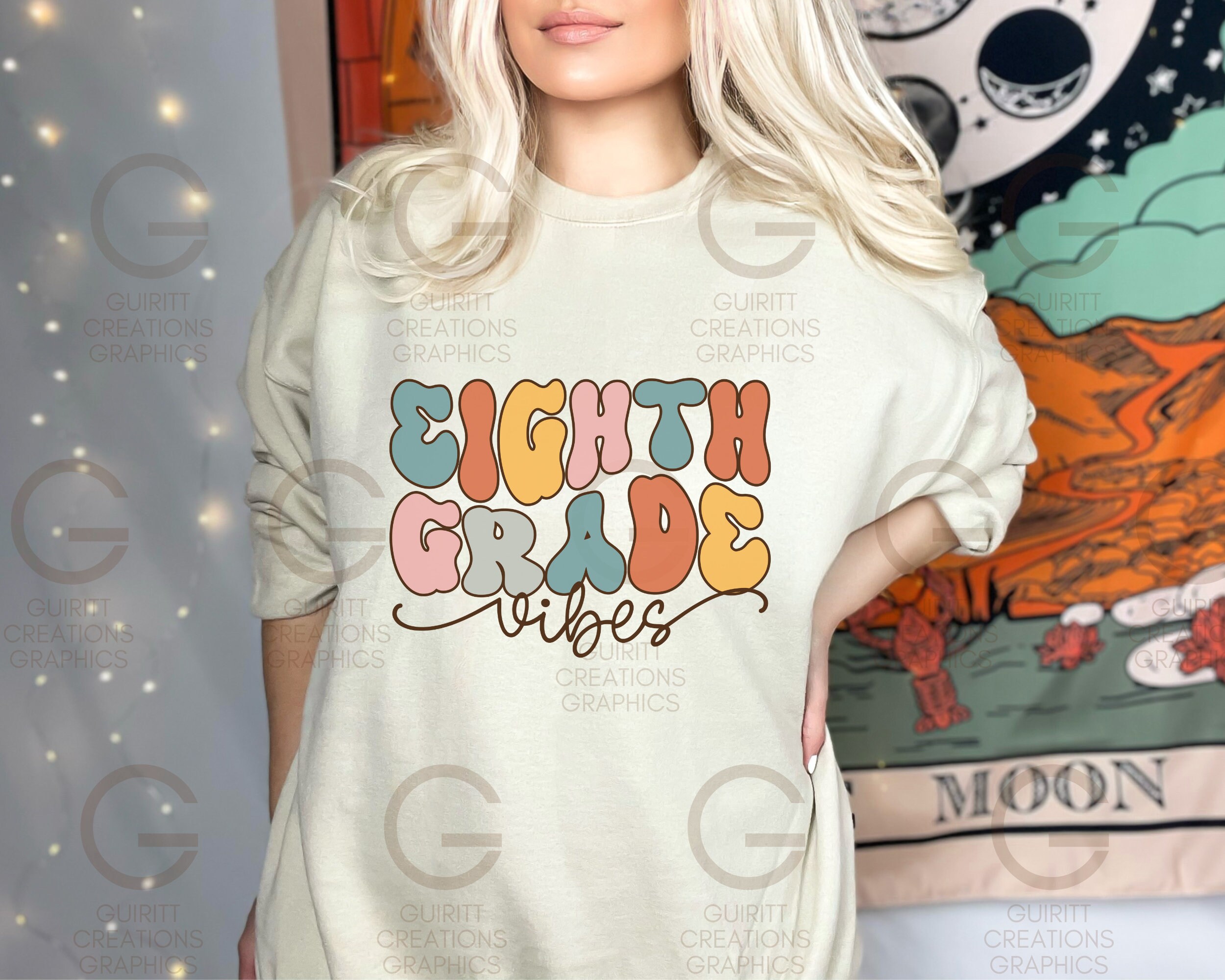 Back to School Vibes Groovy Bundle, Retro First Day of School ...