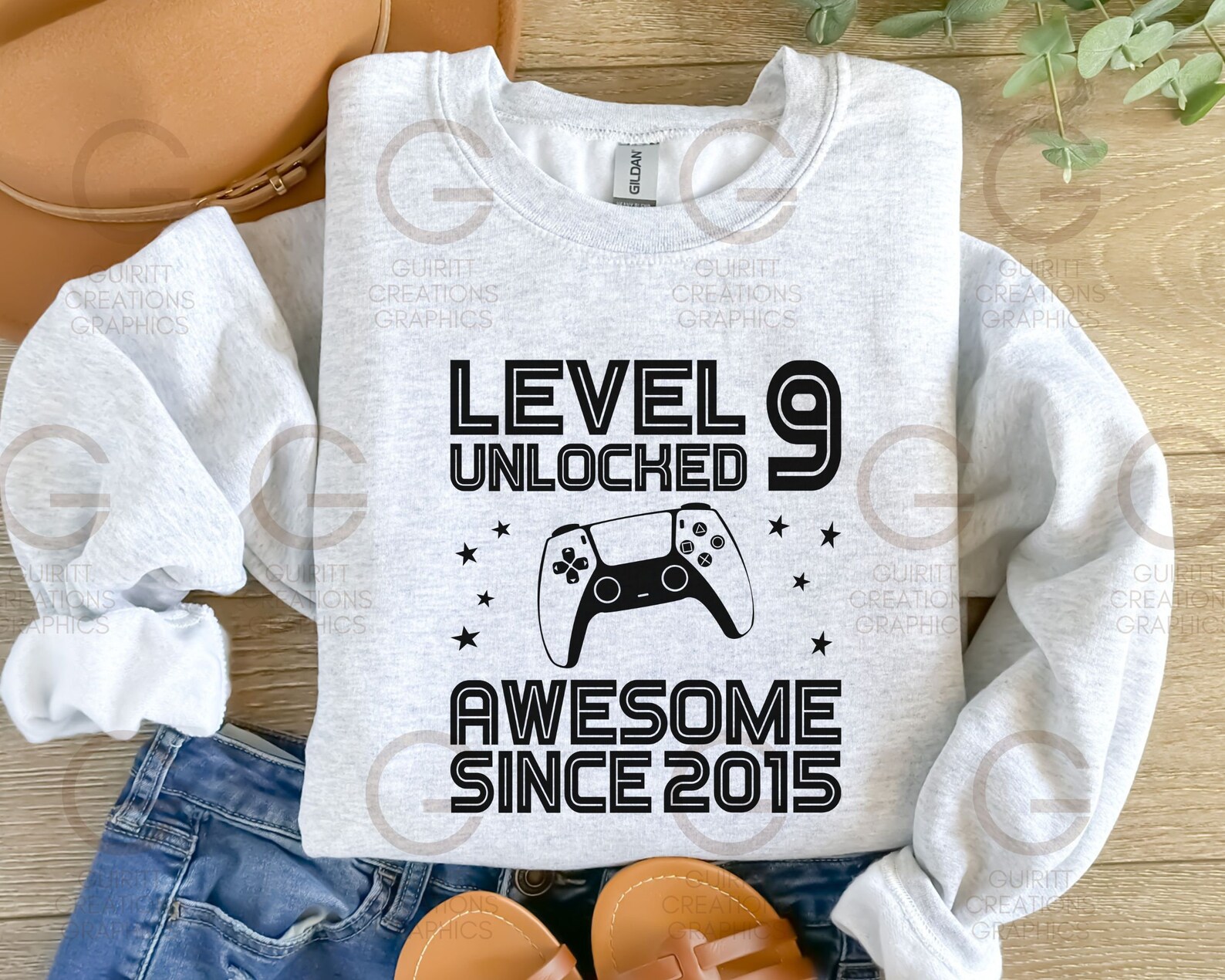 Level 9 Unlocked Awesome Since 2015 Png, Birthday Boy Svg, Gamer ...