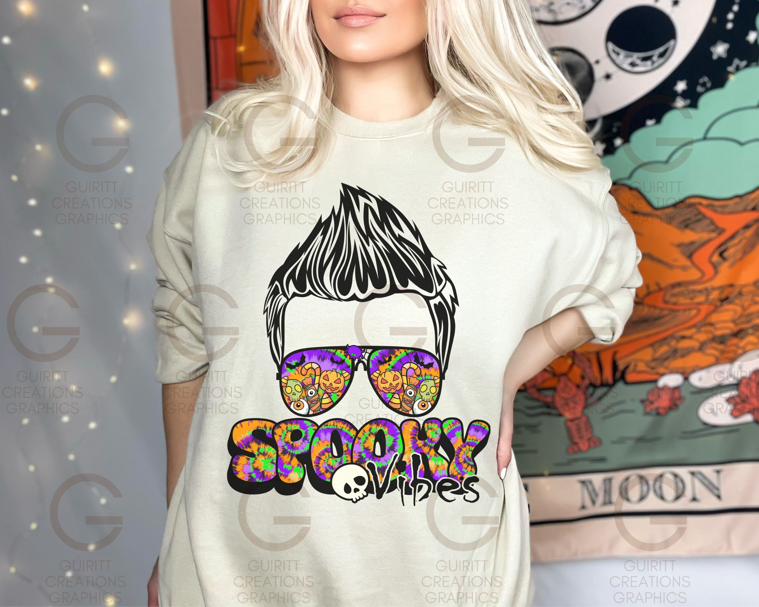 Spooky Vibes PNG Halloween Sublimation File Spooky Vibes - Etsy