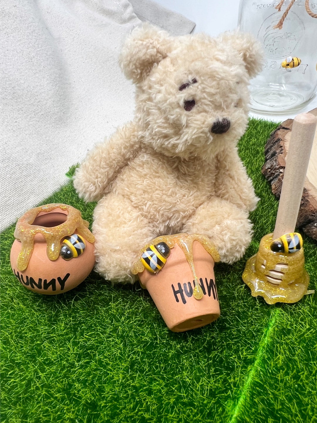 Winnie the Pooh Terracotta Hunny Pots Centerpieces , Honey Pot Party ...