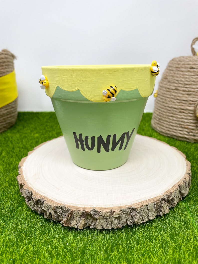 Winnie the Pooh Terracotta Hunny Pots Centerpieces , Honey Pot Party ...